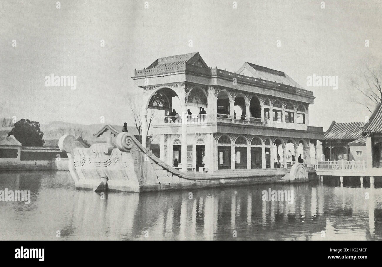 Marble Palace - Imperial Palace - Beijing, China, circa 1890 Stock ...