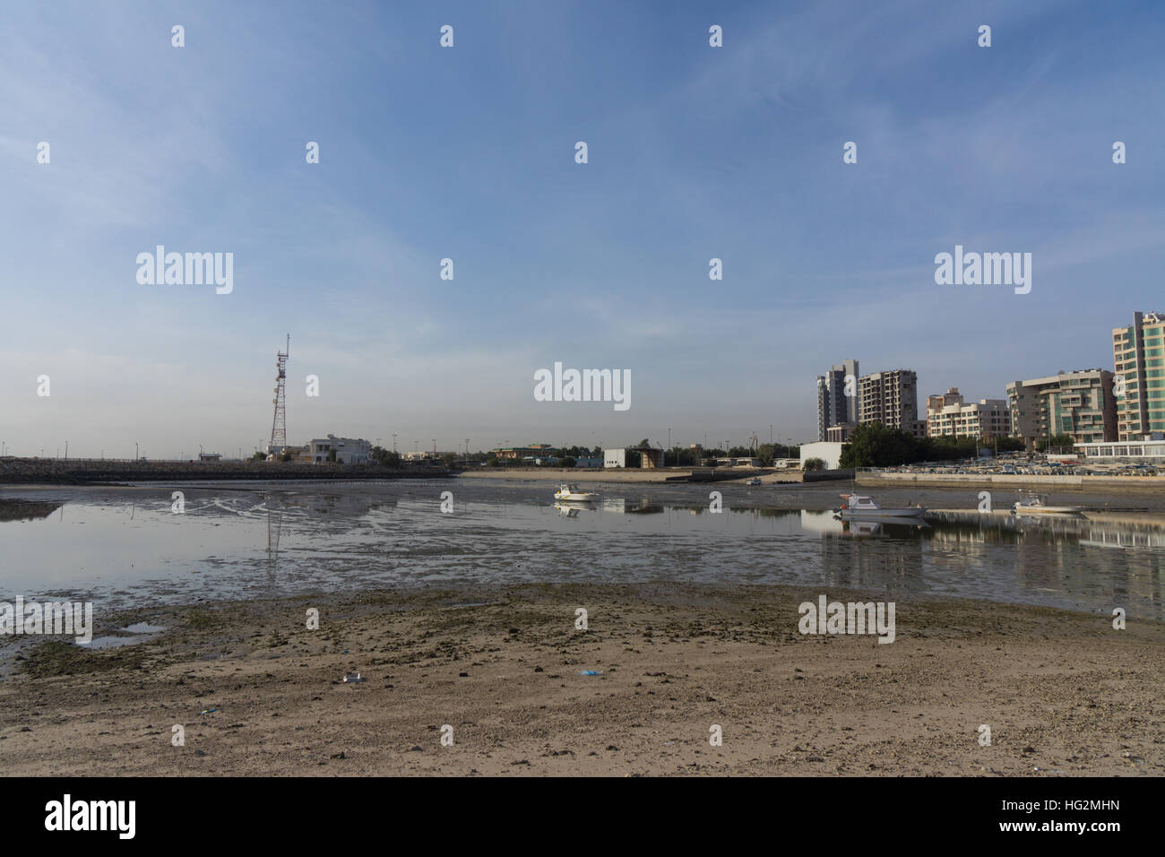 Beached boats in the early morning in Kuwait Stock Photo - Alamy
