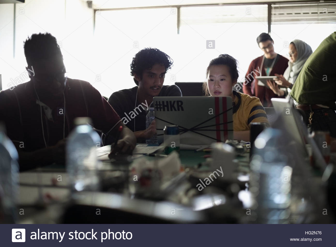 Developer team working laptop computer hi-res stock photography and ...