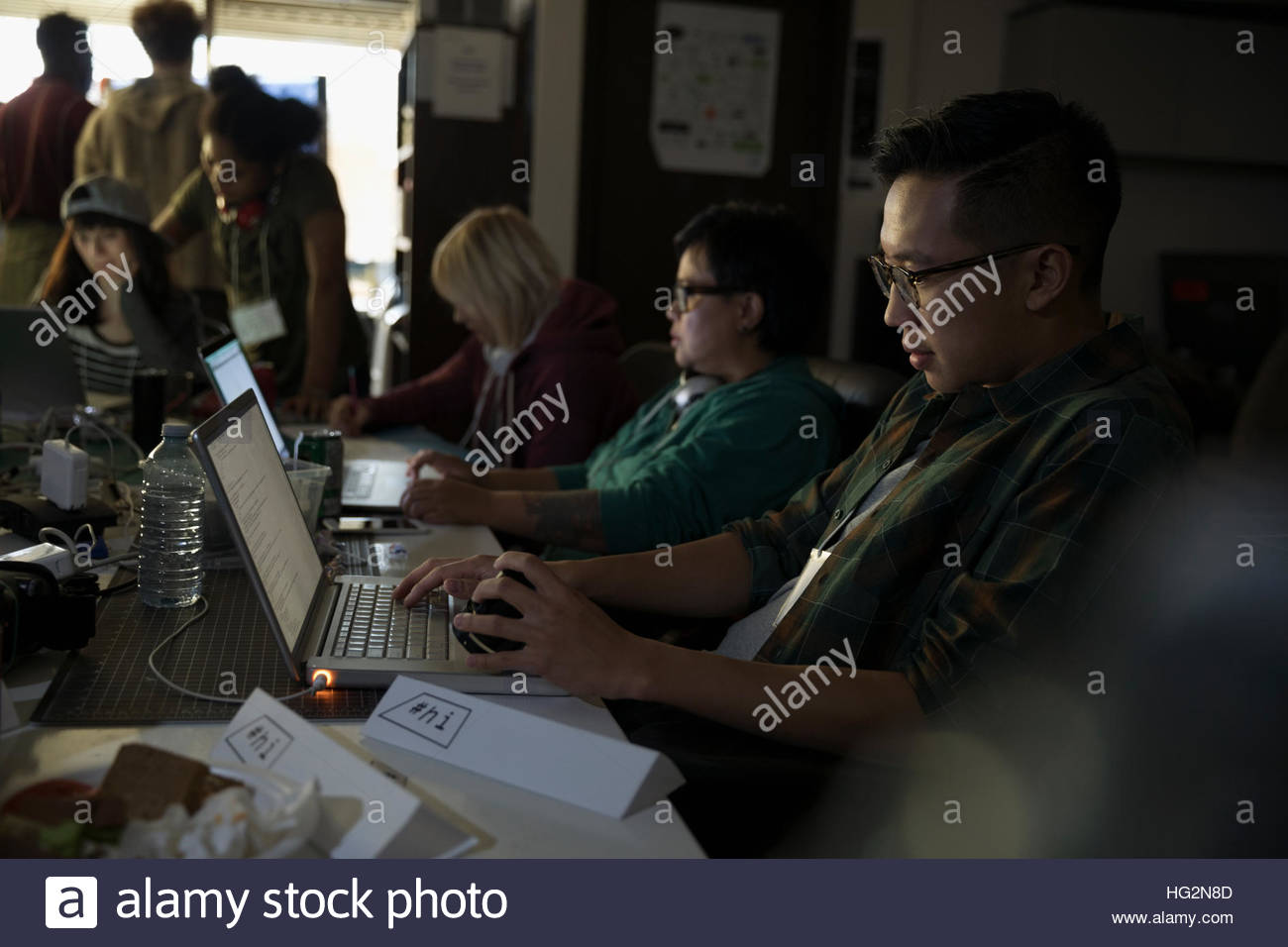 Man sitting down office movement hi-res stock photography and images ...