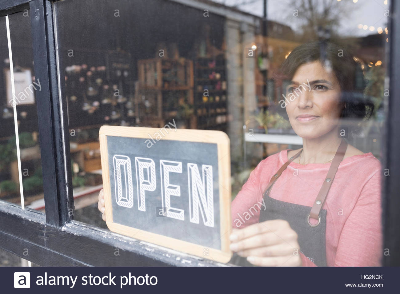 Open sign in shop window hi-res stock photography and images - Alamy