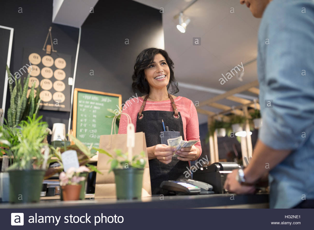 Customer counting hi-res stock photography and images - Alamy