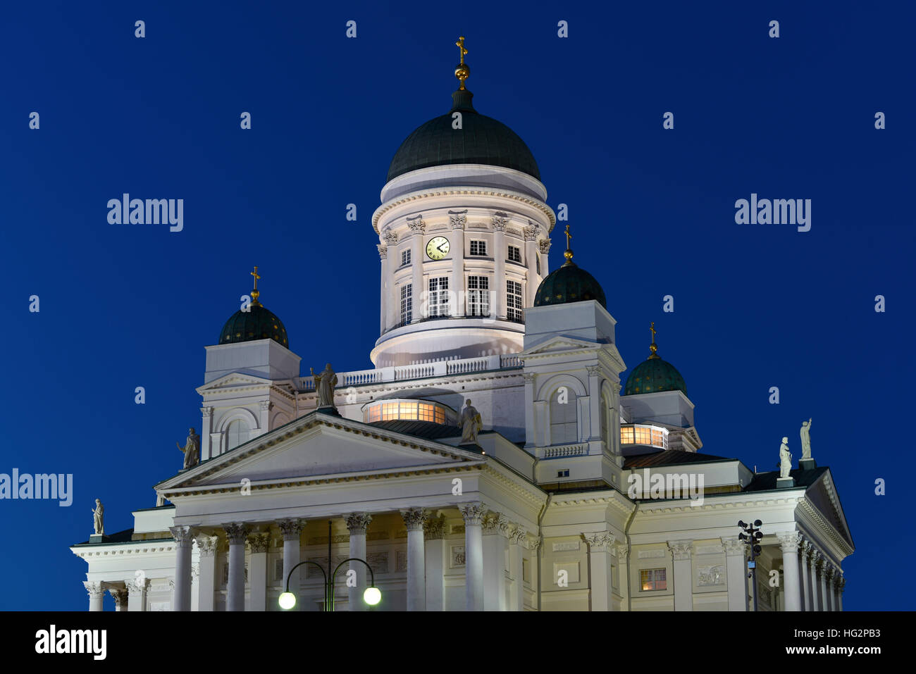 Helsinki cathedral by night hi-res stock photography and images - Alamy