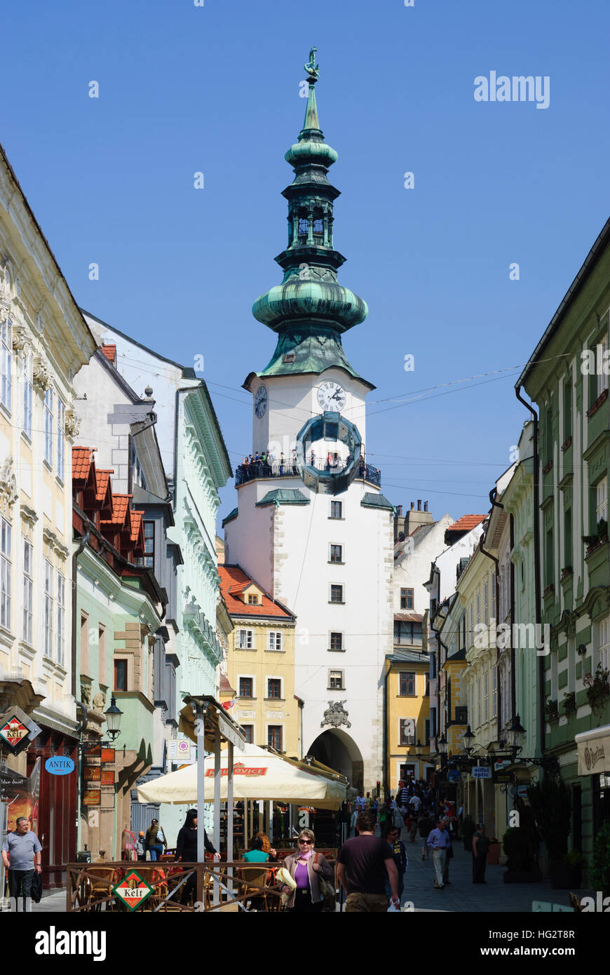 Bratislava (Pressburg): Michael Gate in the old town, , , Slovakia ...