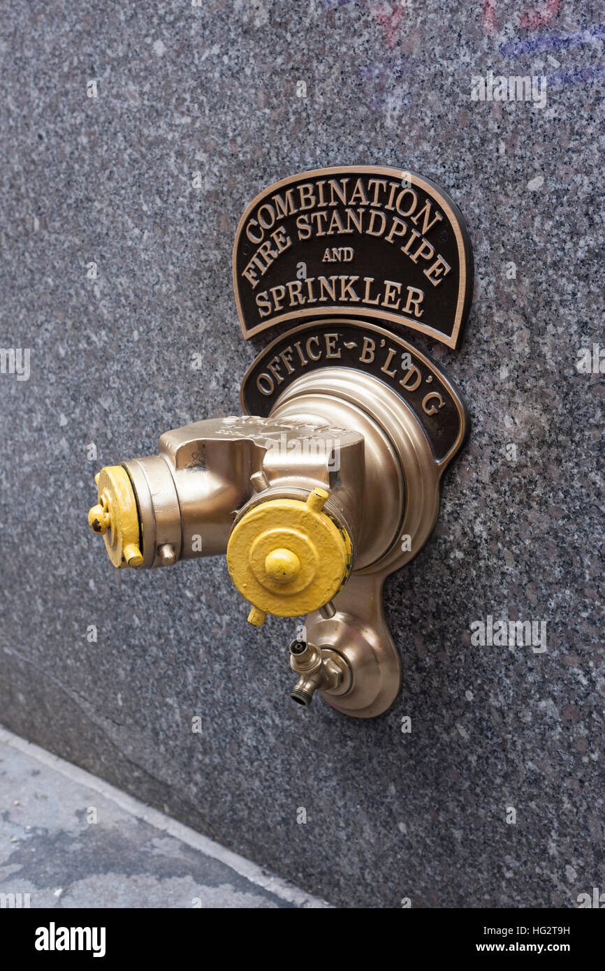 Brass water Hydrant, Fire standpipe Stock Photo - Alamy