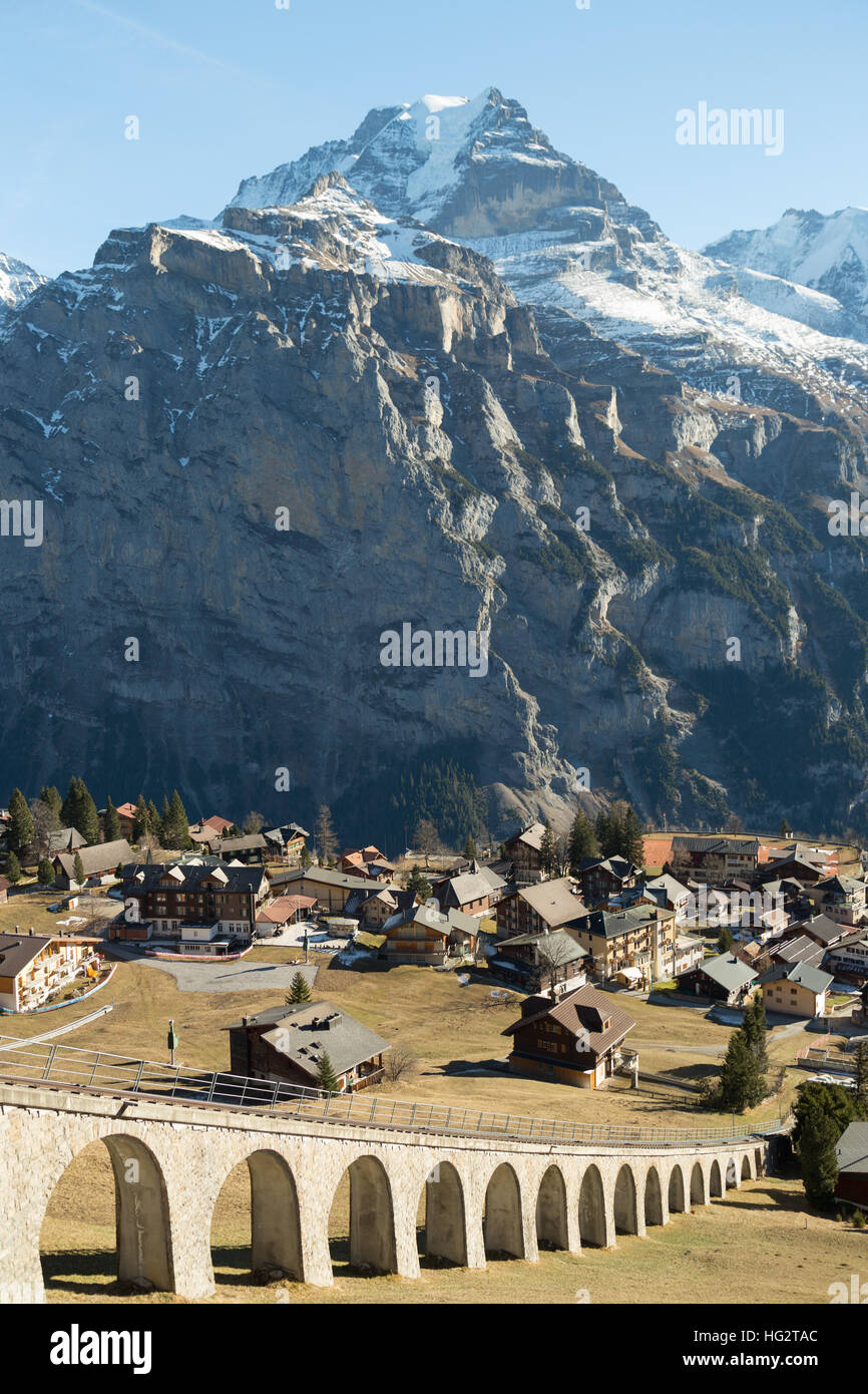 Switzerland bern murren funicular allmendhubel hi-res stock photography ...