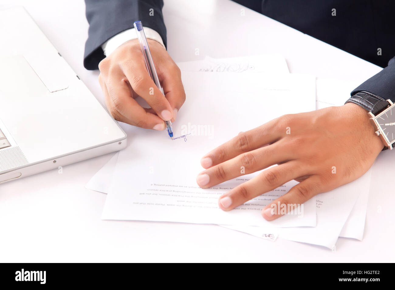 Documents office desk hi-res stock photography and images - Alamy