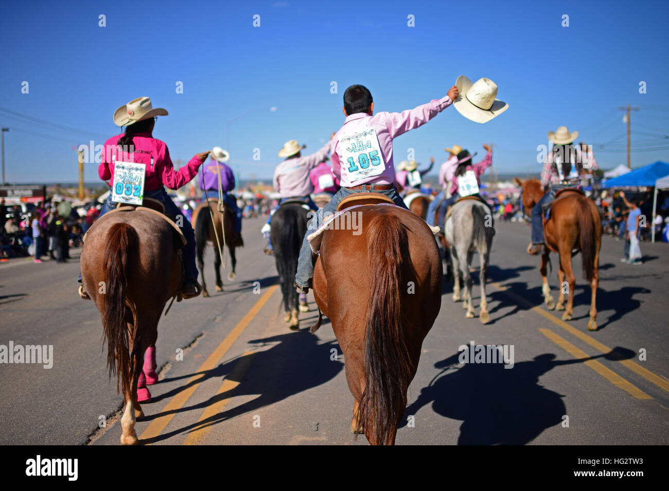 Morning parade at Navajo Nation Fair, a world-renowned event that ...