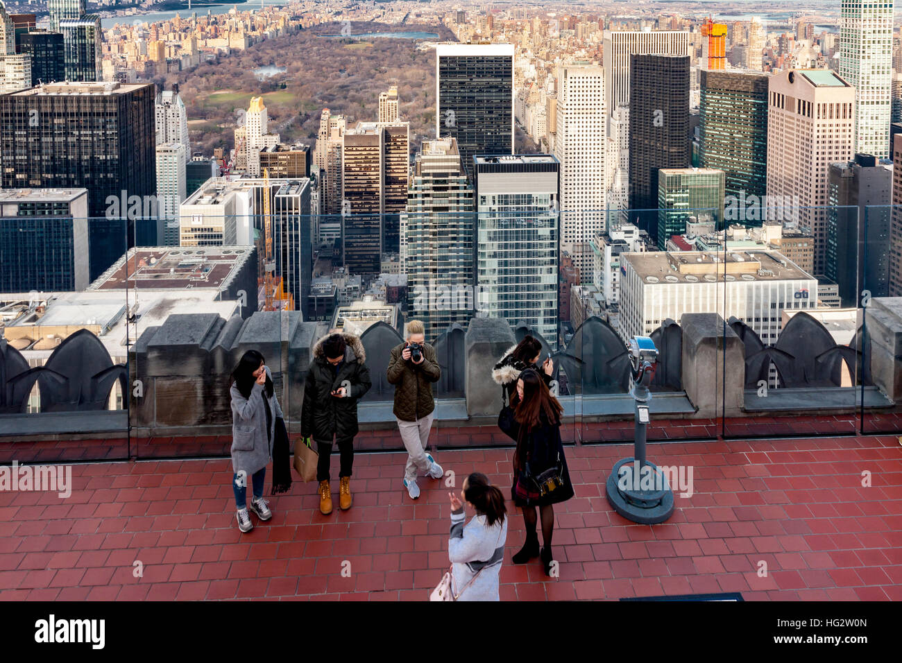 View from Top of The Rock, (Rockefeller Centre) New York Stock Photo ...