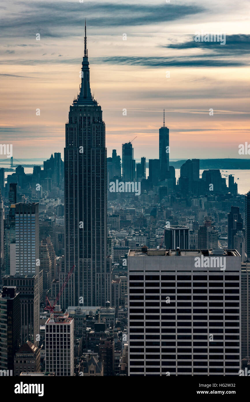 View from Top of The Rock, (Rockefeller Centre) New York Stock Photo ...