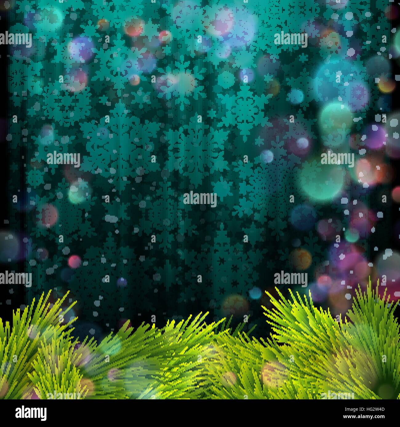 Fir tree on shiny Stock Vector Images - Alamy