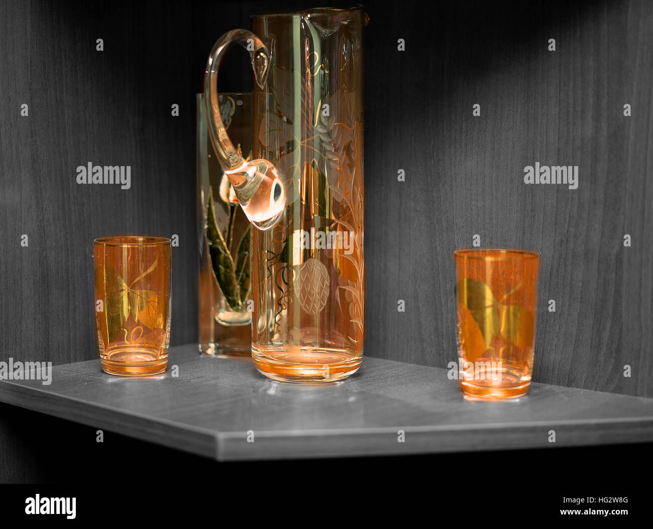 Jug And Glasses Stock Photo - Alamy