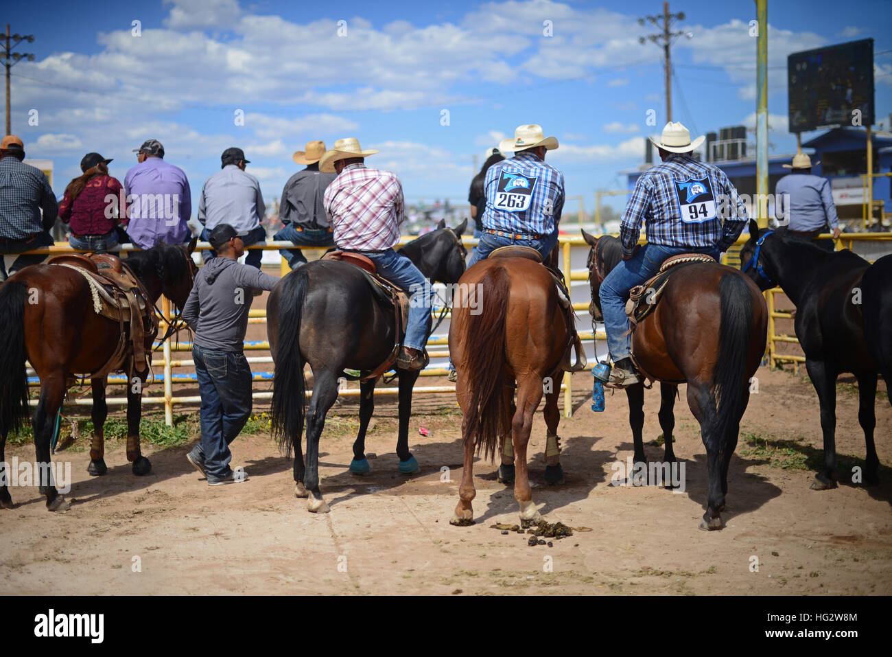 Rodeo competition during Navajo Nation Fair, a world-renowned event ...