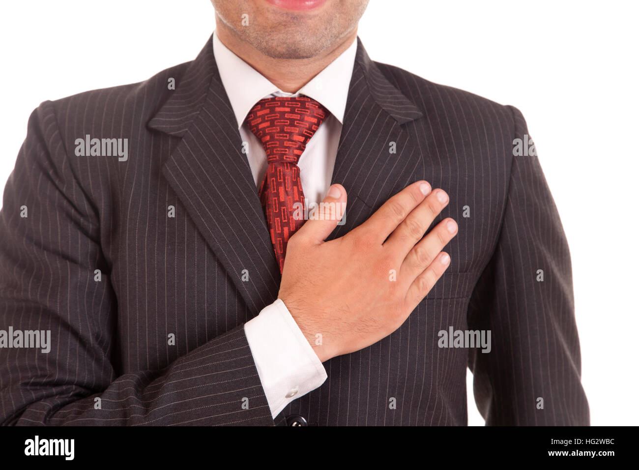 Hand On Chest Stock Photos & Hand On Chest Stock Images - Alamy