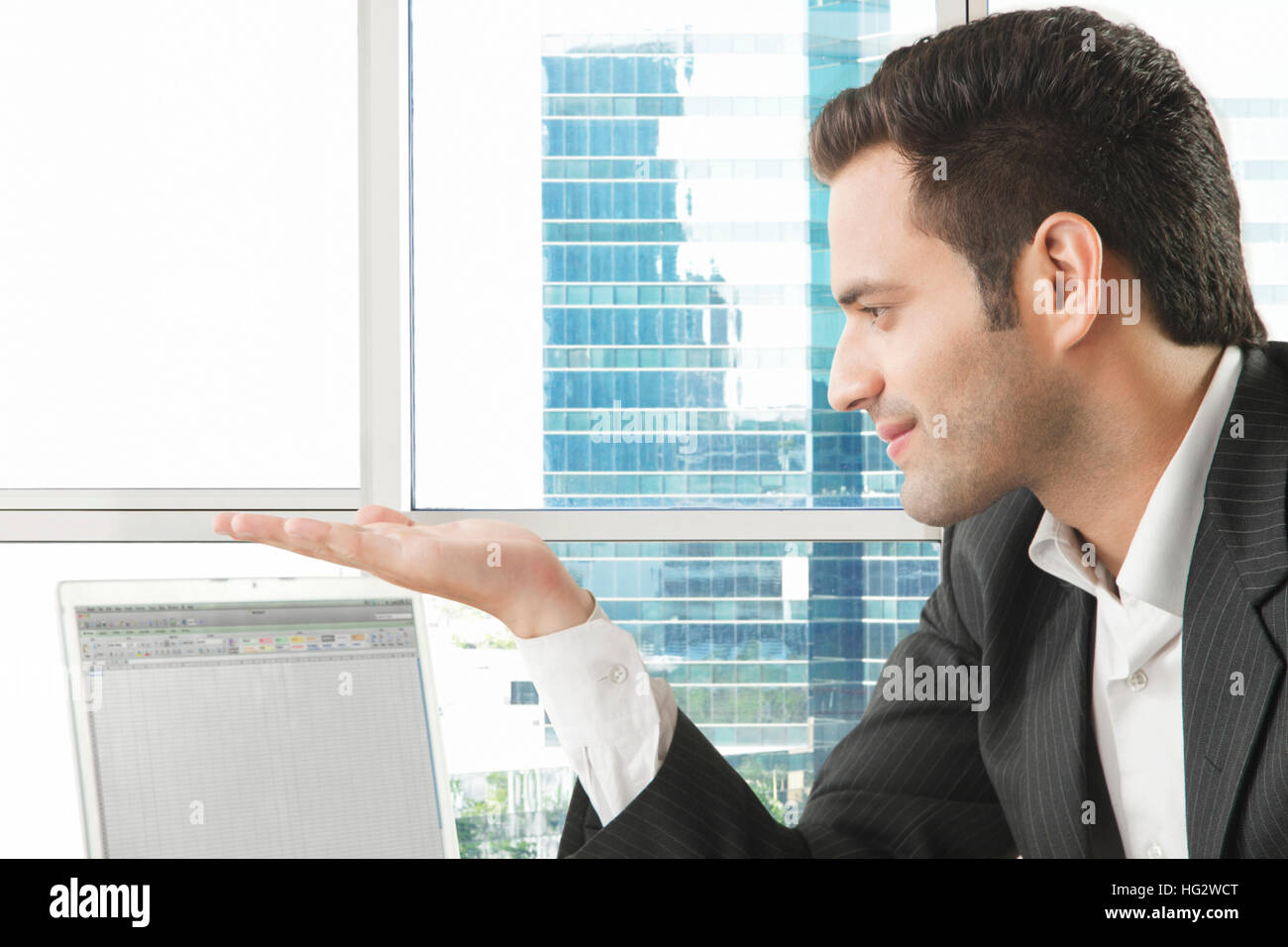 Businessman extends his hand Stock Photo - Alamy Businessman extends his hand Stock Photo - Alamy