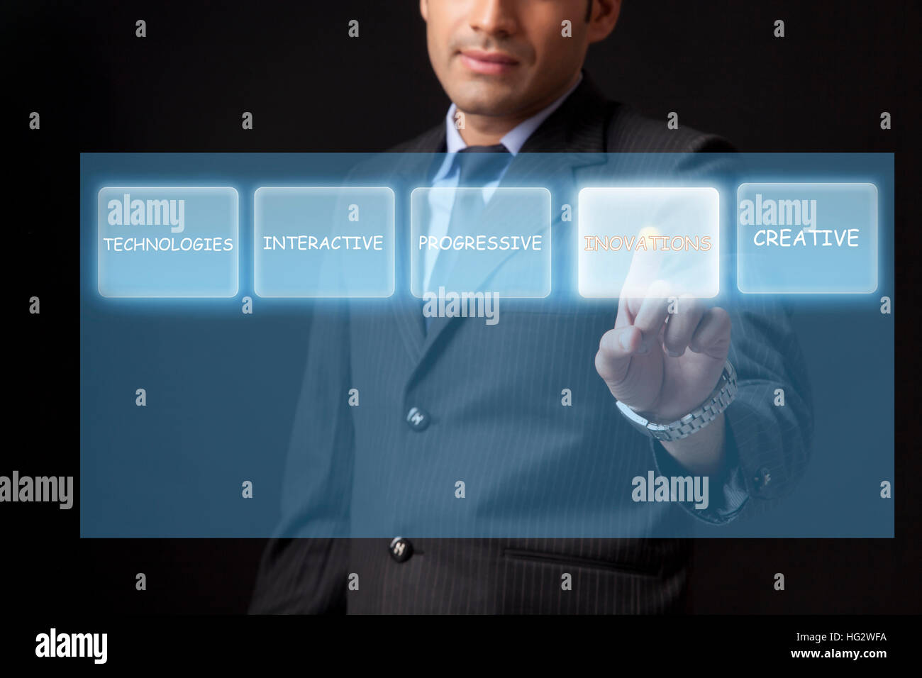 Business technology idea concept, Creative modern design template Stock ...