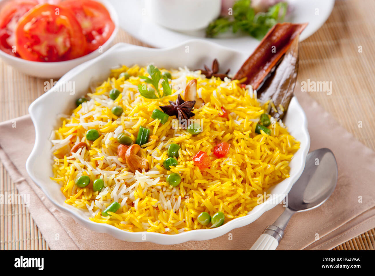 veg pulao , indian food Stock Photo - Alamy