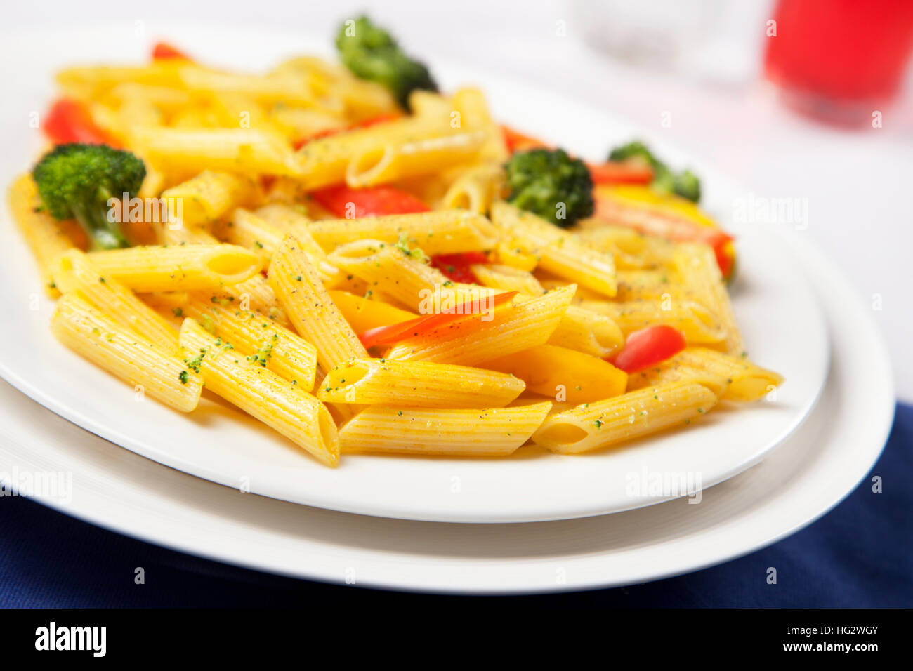 Pasta , indian food Stock Photo - Alamy