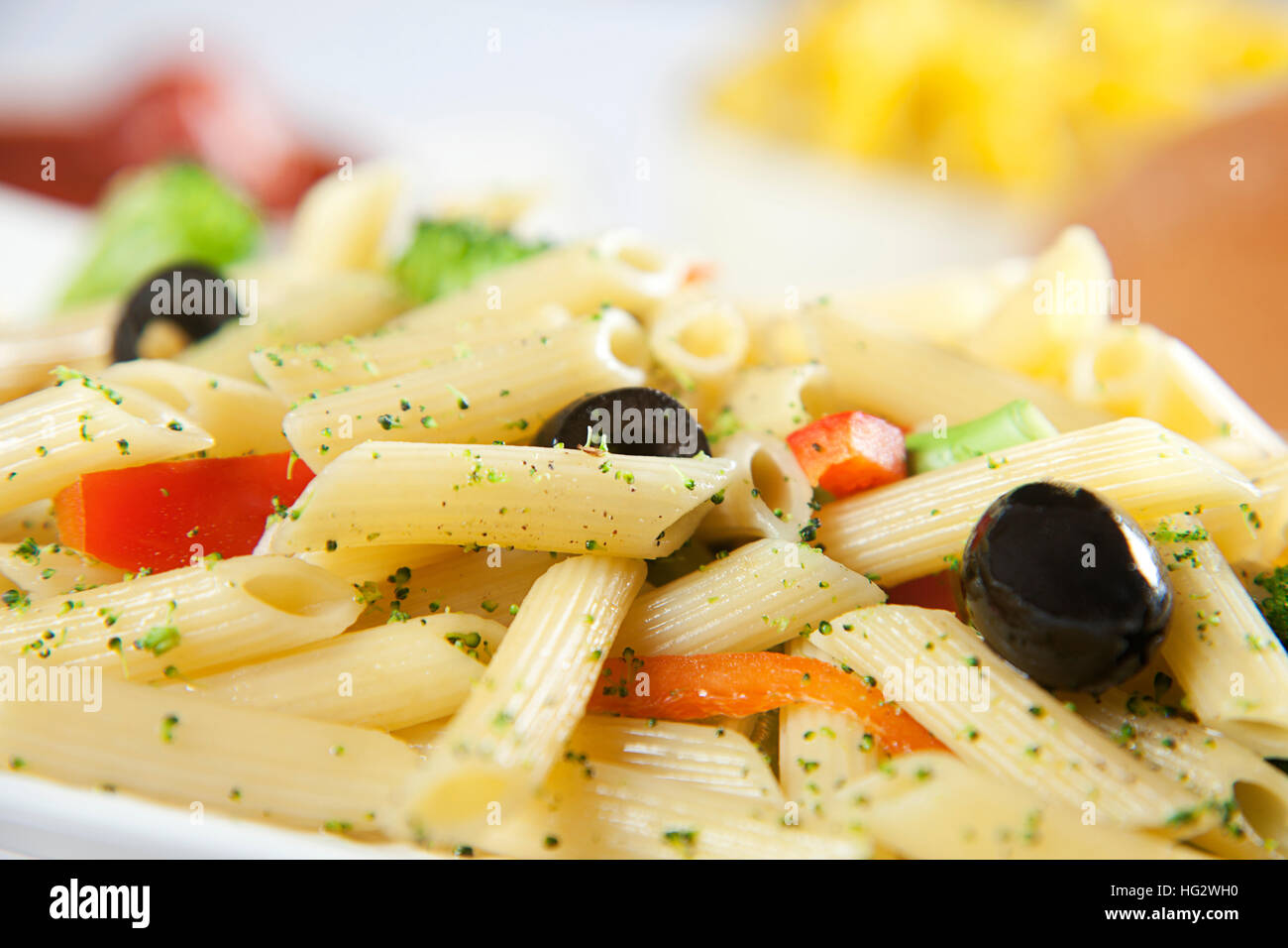 Pasta , indian food Stock Photo - Alamy