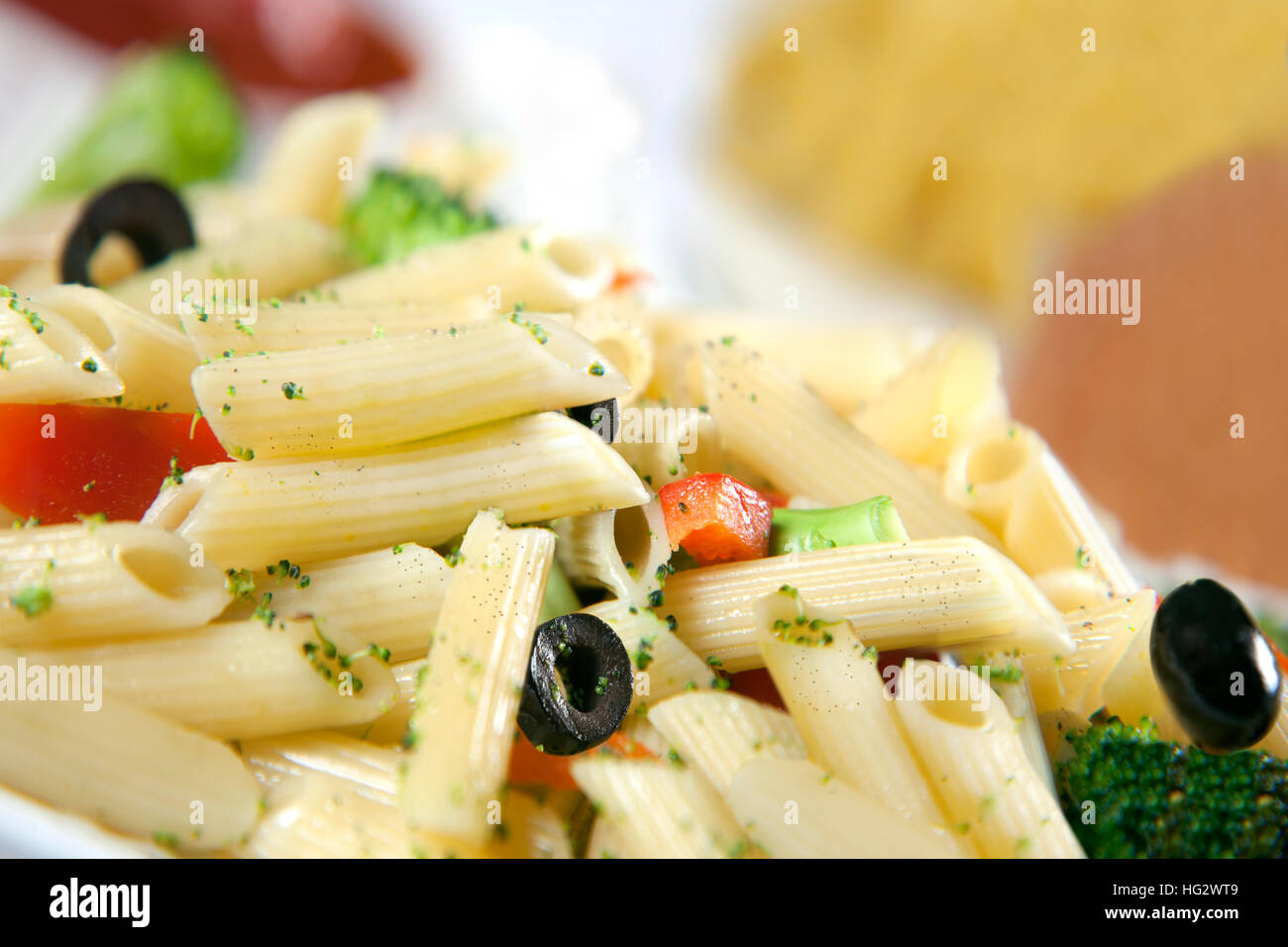 Pasta , indian food Stock Photo - Alamy