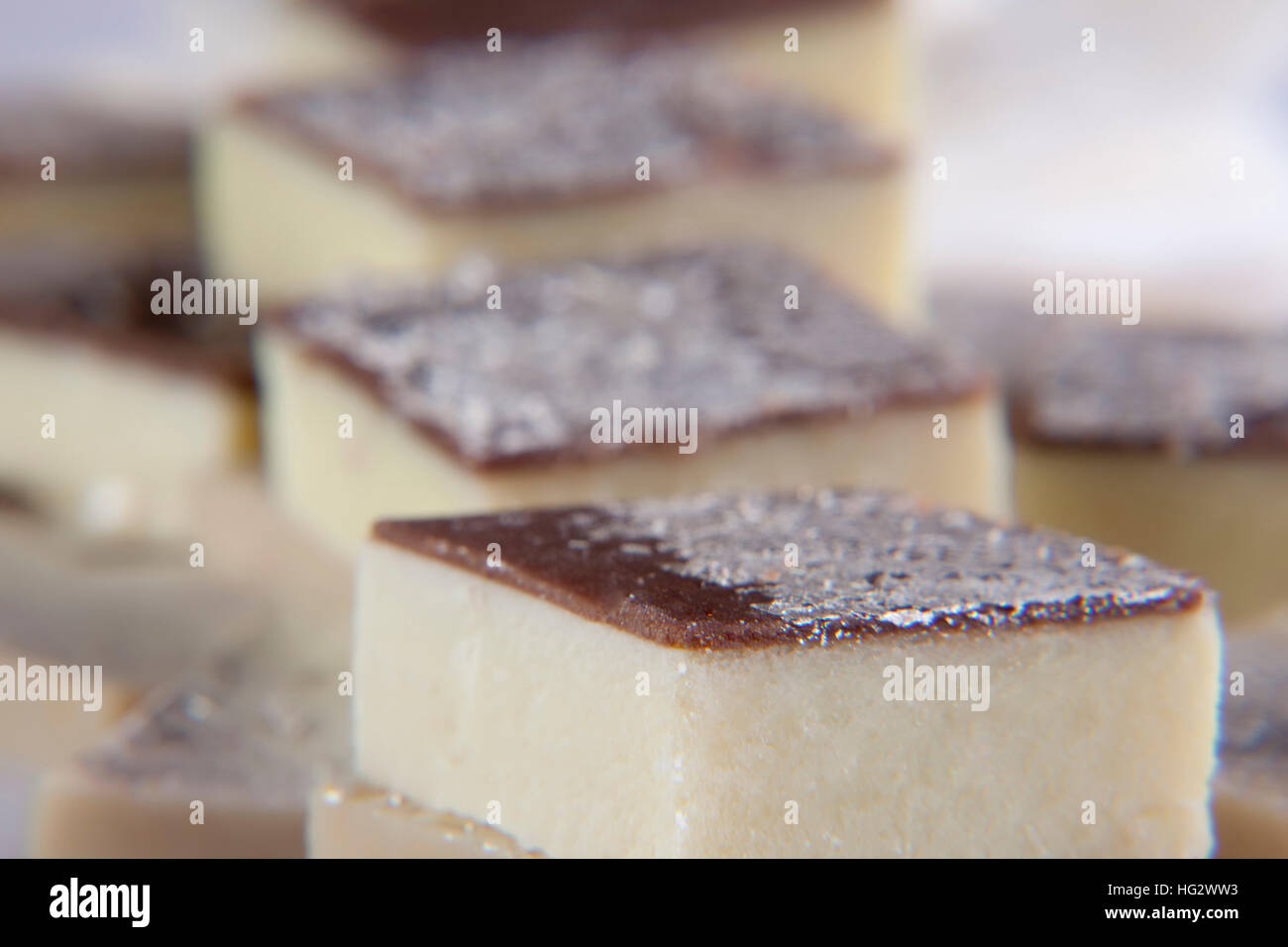 chocolate barfi , indian sweets Stock Photo - Alamy