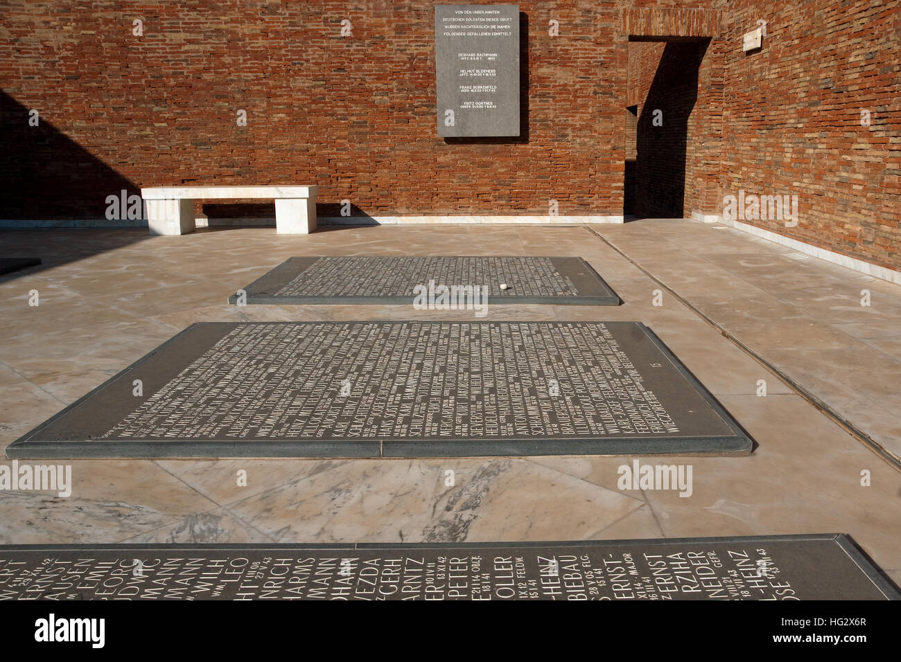 German War Cemetery, Mount St Anastasia, Catania, Sicily Stock Photo ...