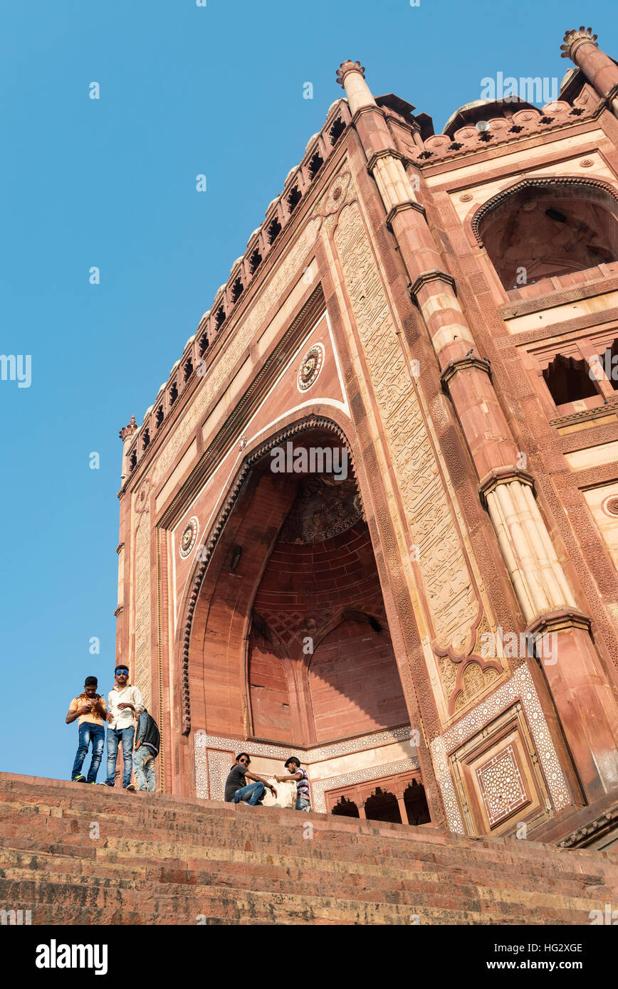 Buland Darwaza (Great Gate), Fatehpur Sikri, India Stock Photo - Alamy