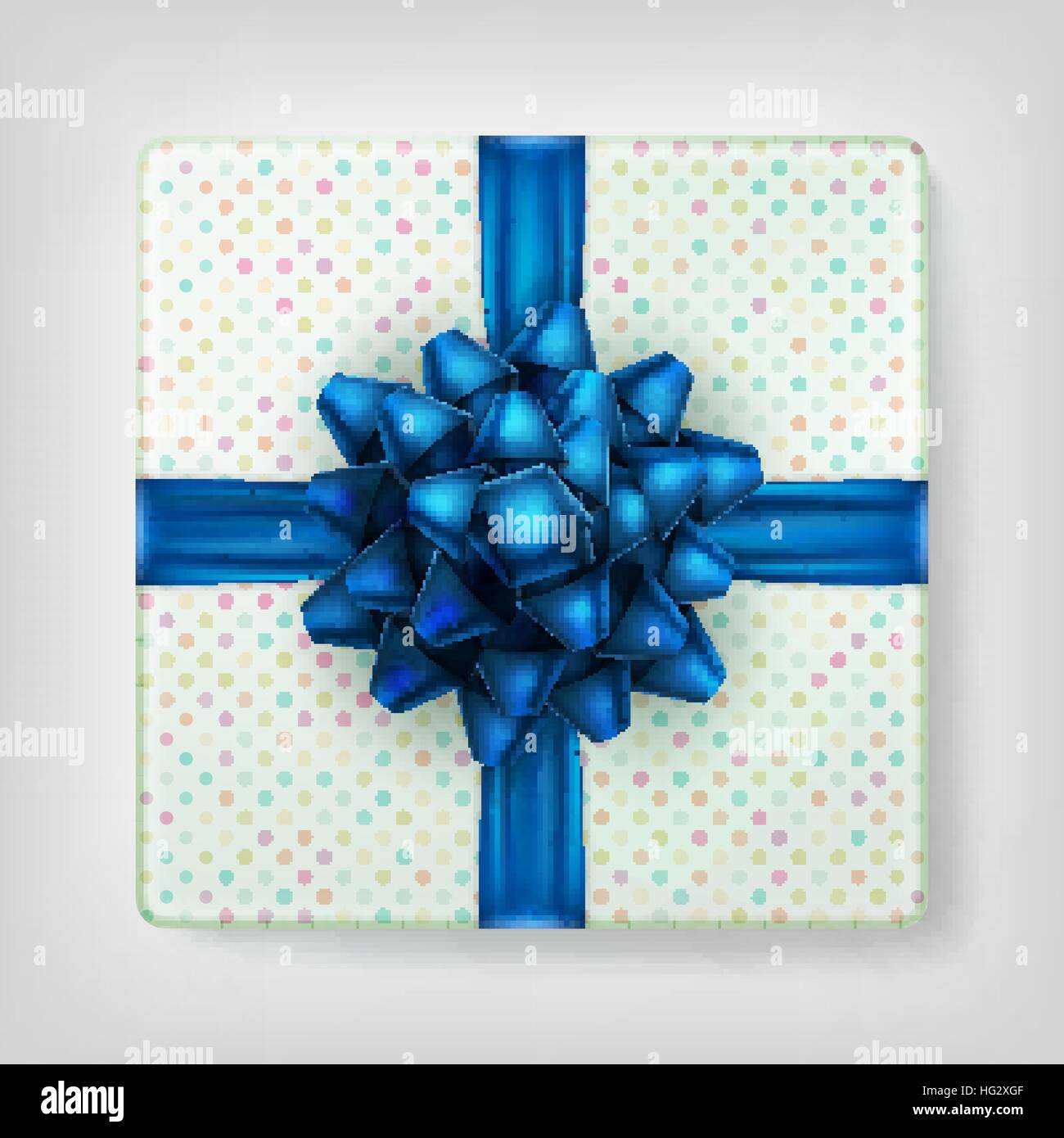 Small gift box green bow Stock Vector Images - Alamy