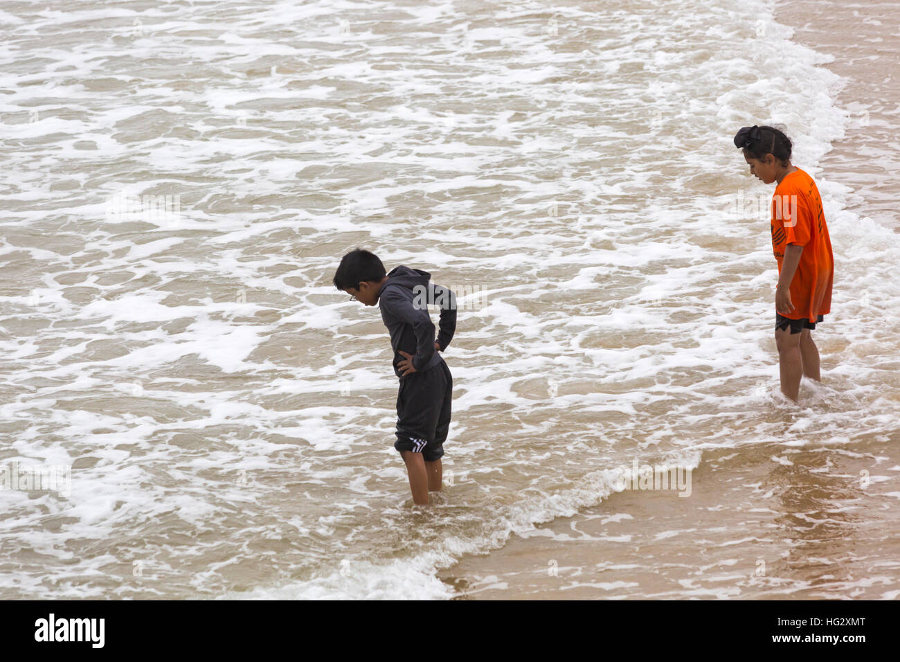 Children Paddling In The Sea High Resolution Stock Photography and ...