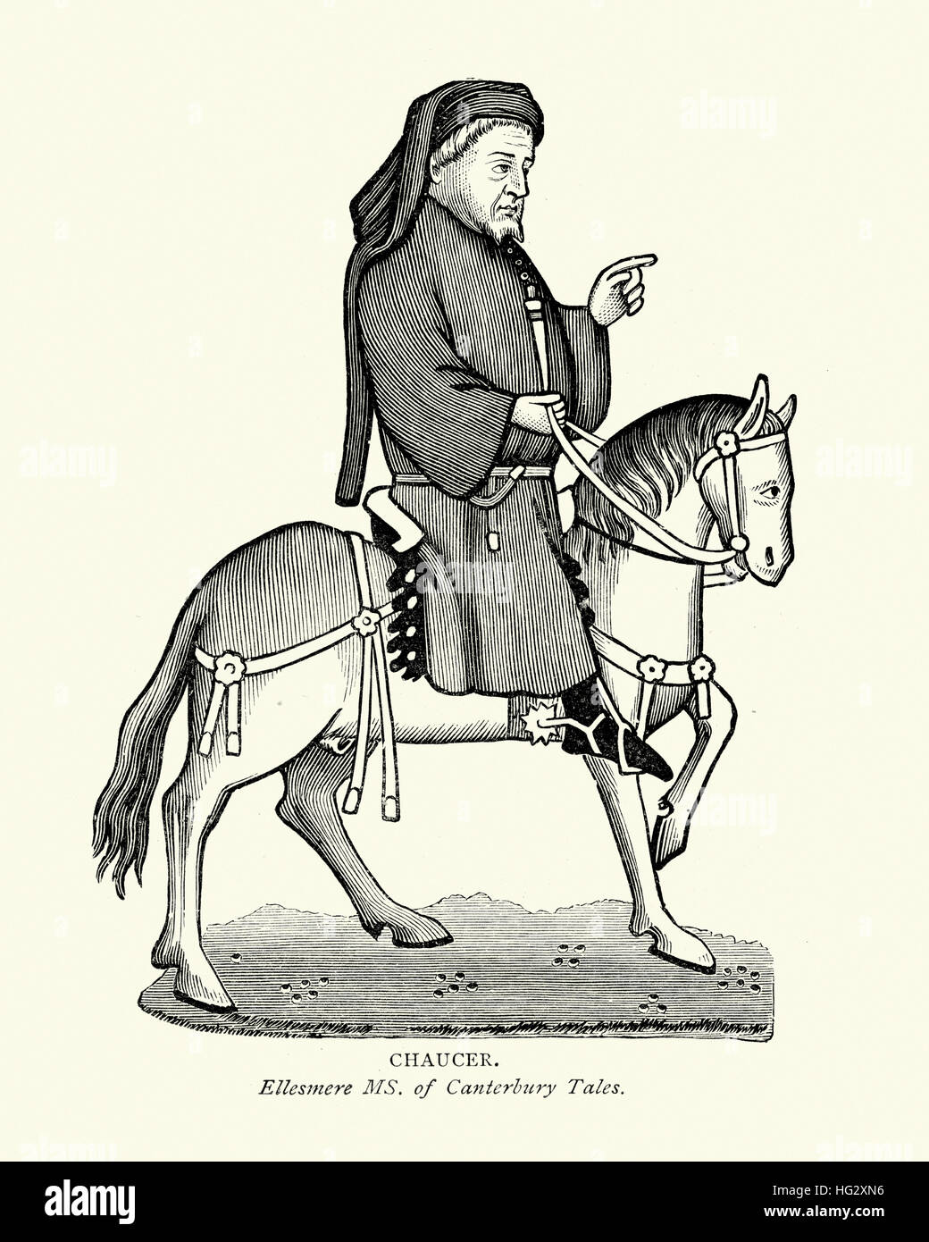 Geoffrey chaucer canterbury tales hi-res stock photography and images ...