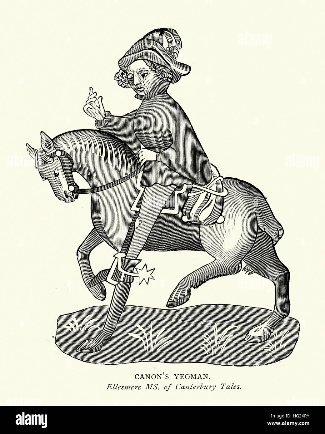 Character from Geoffrey Chaucer's, Canterbury Tales, the Canon's Yeoman ...