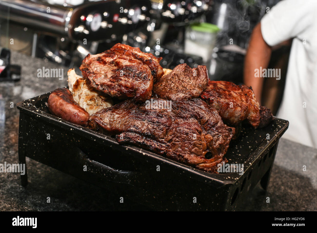 Tasty barbecue serving Stock Photo - Alamy