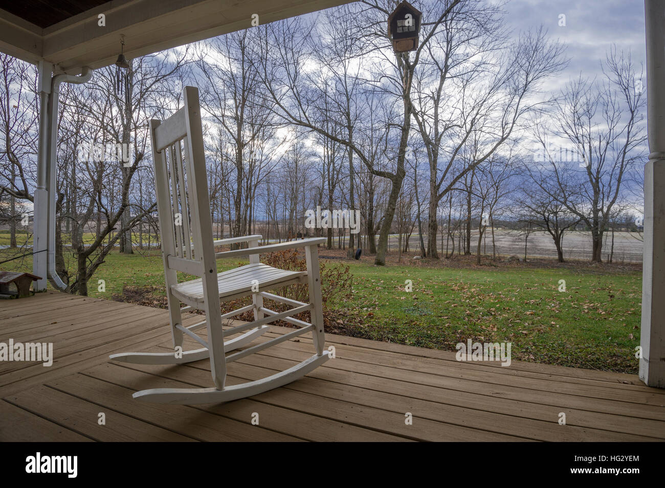 Rocking chair porch hi-res stock photography and images - Alamy