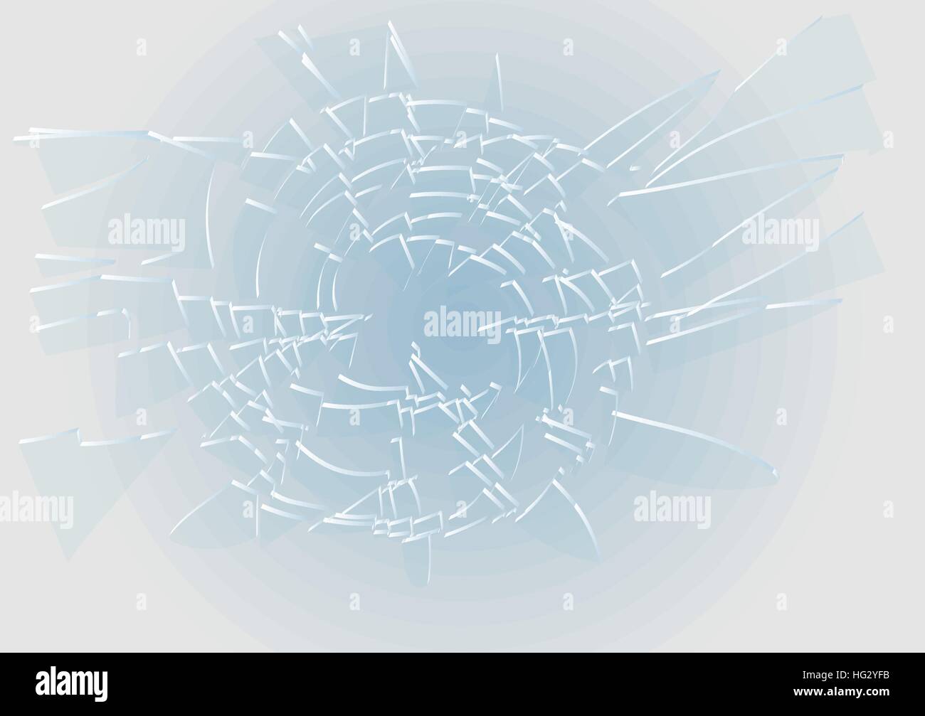 blue broken glass. abstract impact illustration. 10 EPS Stock Vector ...