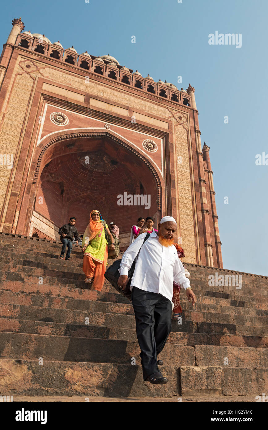 Buland Darwaza (Great Gate), Fatehpur Sikri, India Stock Photo - Alamy