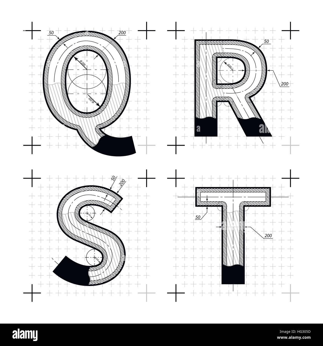 Architectural Lettering Styles