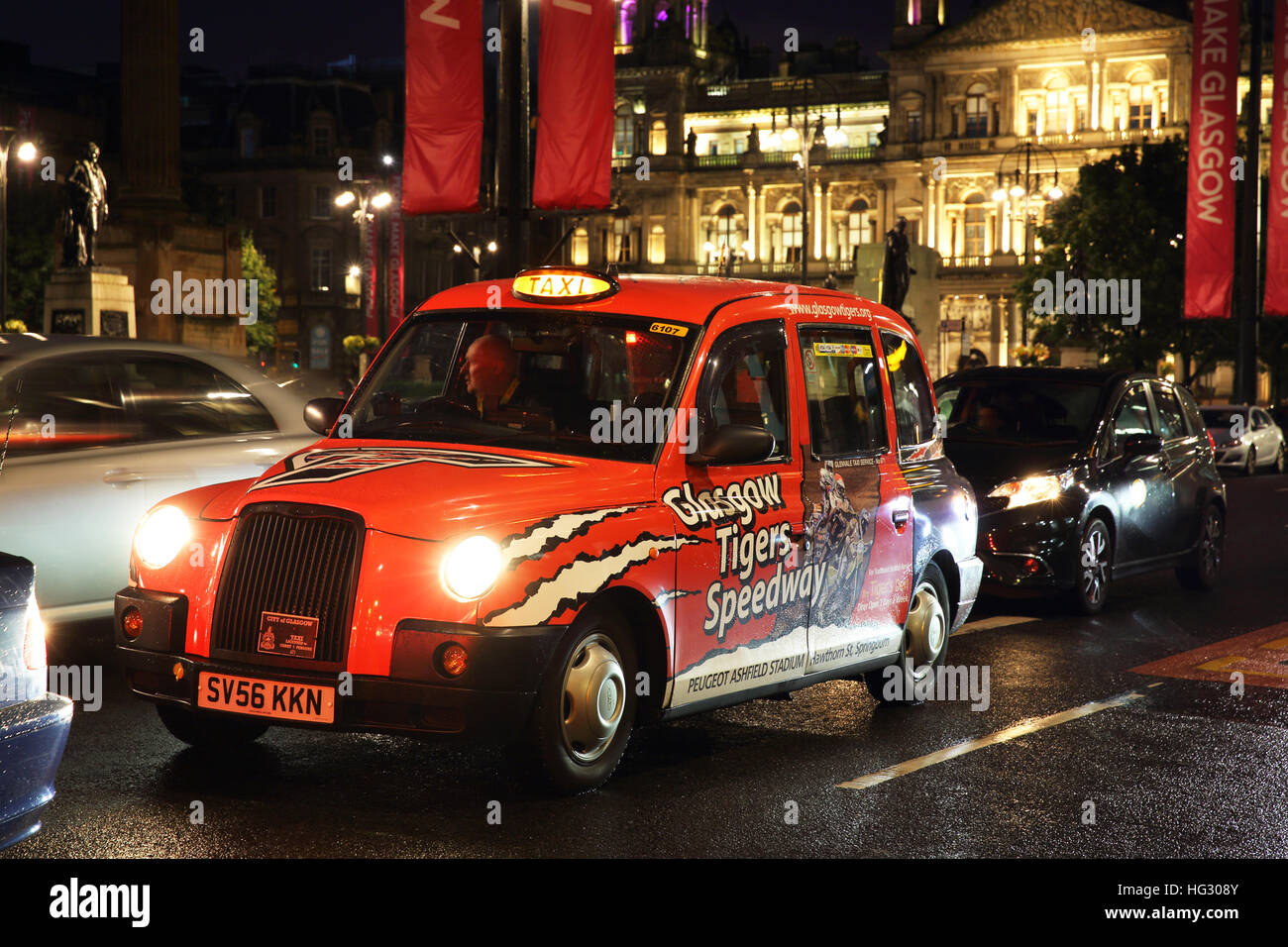 Glasgow taxi hi-res stock photography and images - Alamy