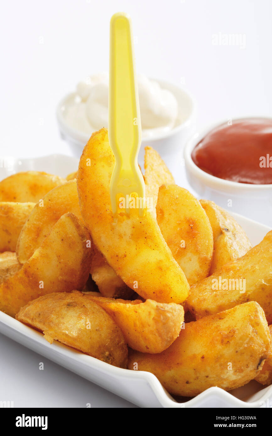 Potato wedges cut out hi-res stock photography and images - Alamy