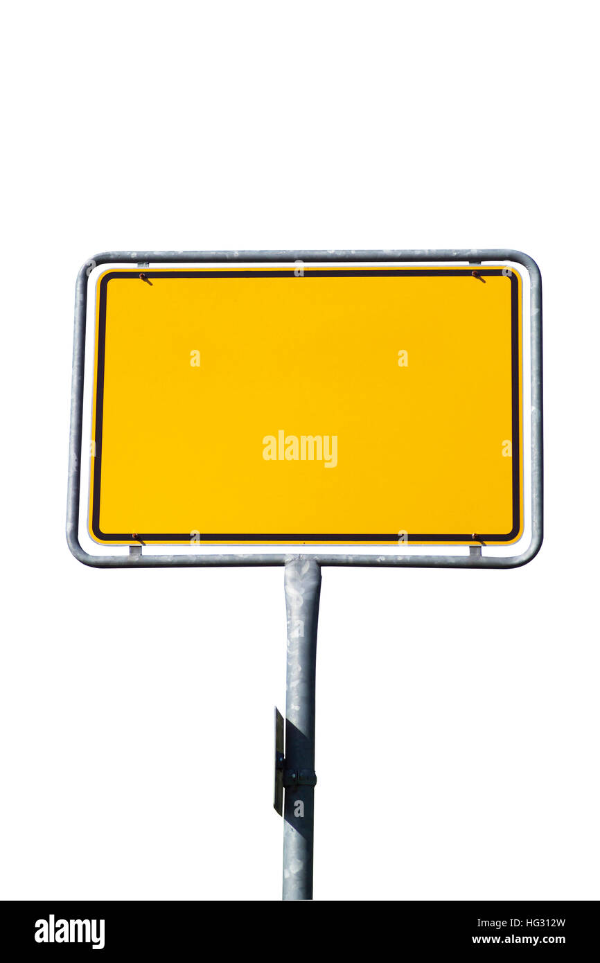 Place-name sign, unmarked Stock Photo - Alamy