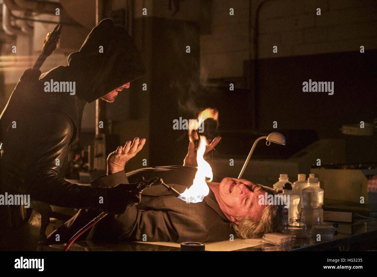 ARROW, l-r: Stephen Amell, Garwin Sanford in 'What We Leave Behind ...