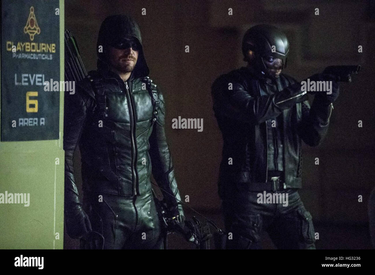 ARROW, l-r: Stephen Amell, David Ramsey in 'What We Leave Behind ...