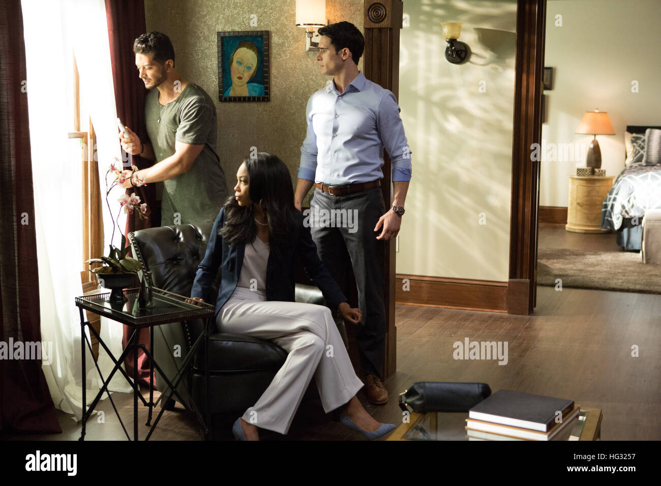 TOO CLOSE TO HOME, l-r: Charles Justo, Ashley Love-Mills, Nick Ballard ...