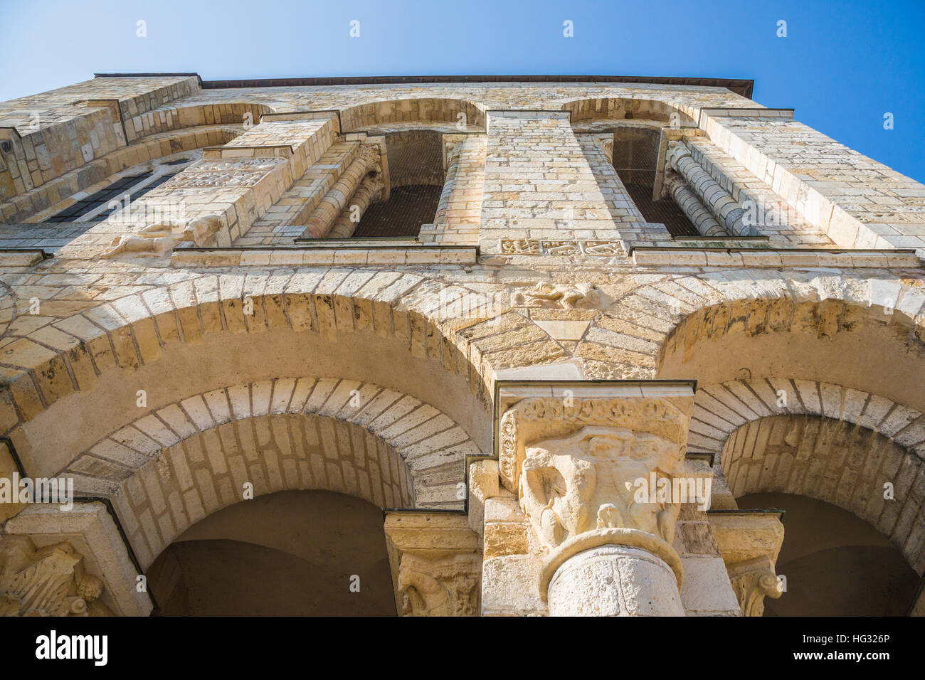 French Abbey of Fleury in the Val de Loire France Stock Photo - Alamy