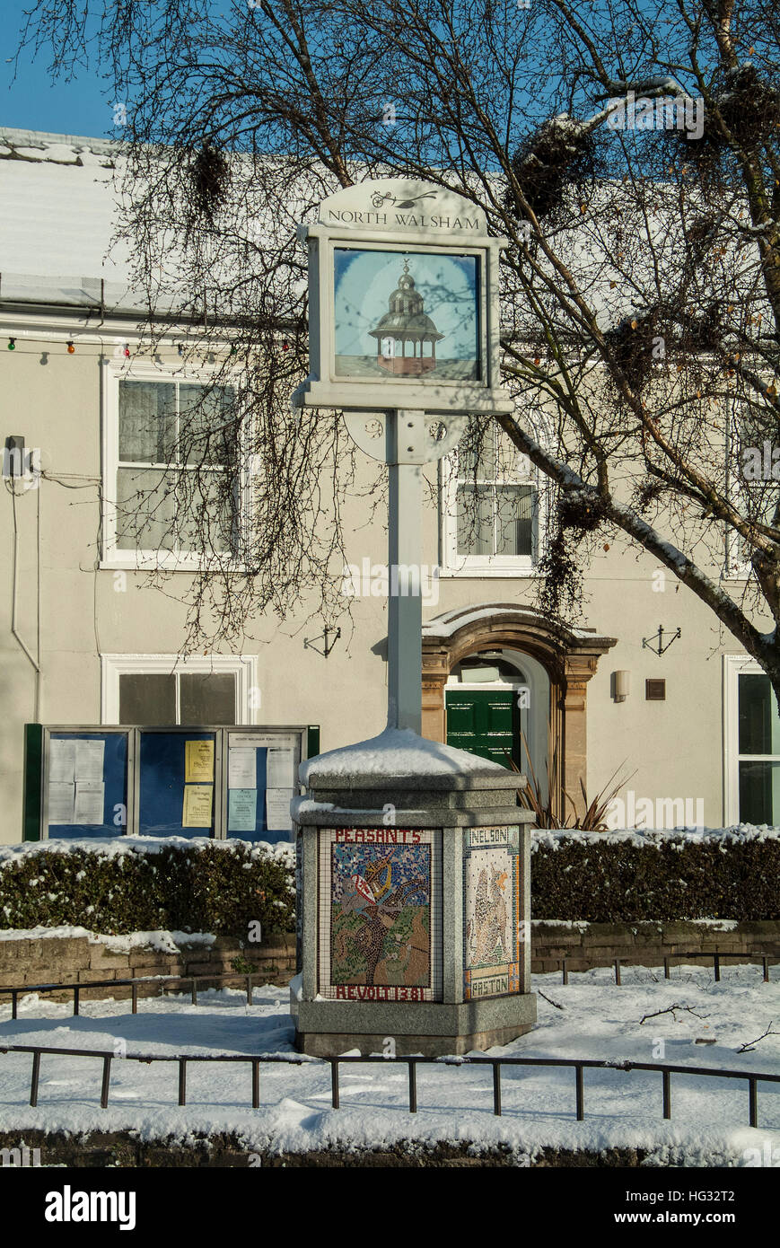 Town sign of North Walsham, Norfolk, England UK Stock Photo - Alamy