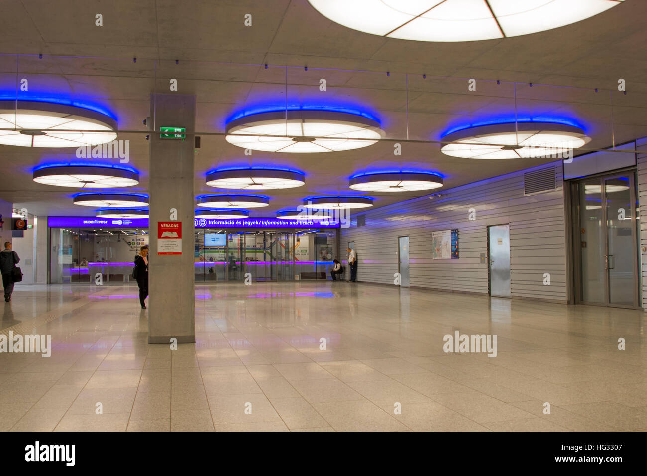Train station corridor Stock Photo - Alamy