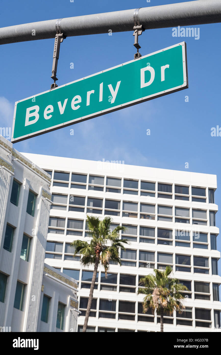 Beverly Drive in Beverly Hills,Los Angeles,L.A.California,U.S.A ...