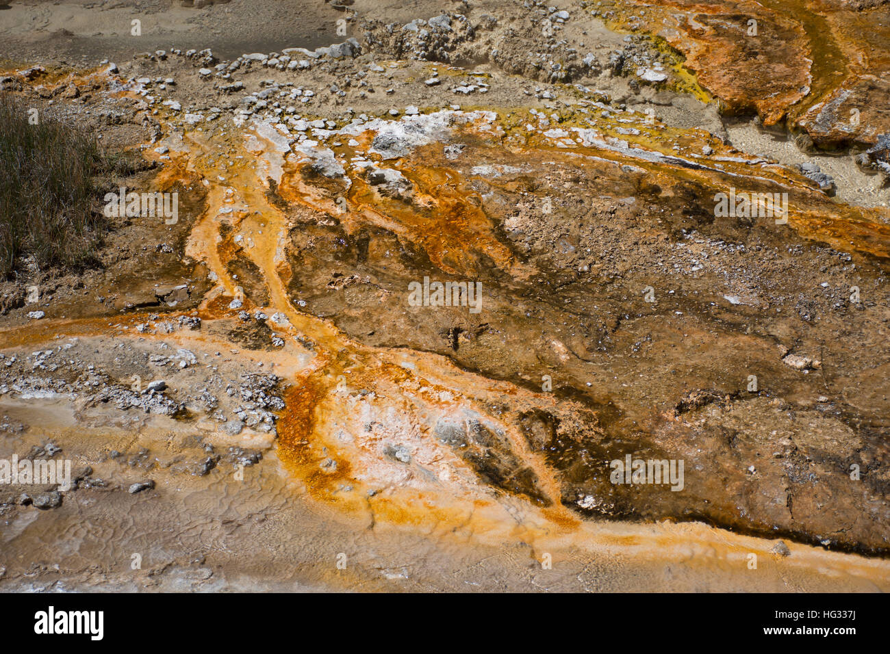 Black Sand Basin geothermal area, Yellowstone National Park Stock Photo ...