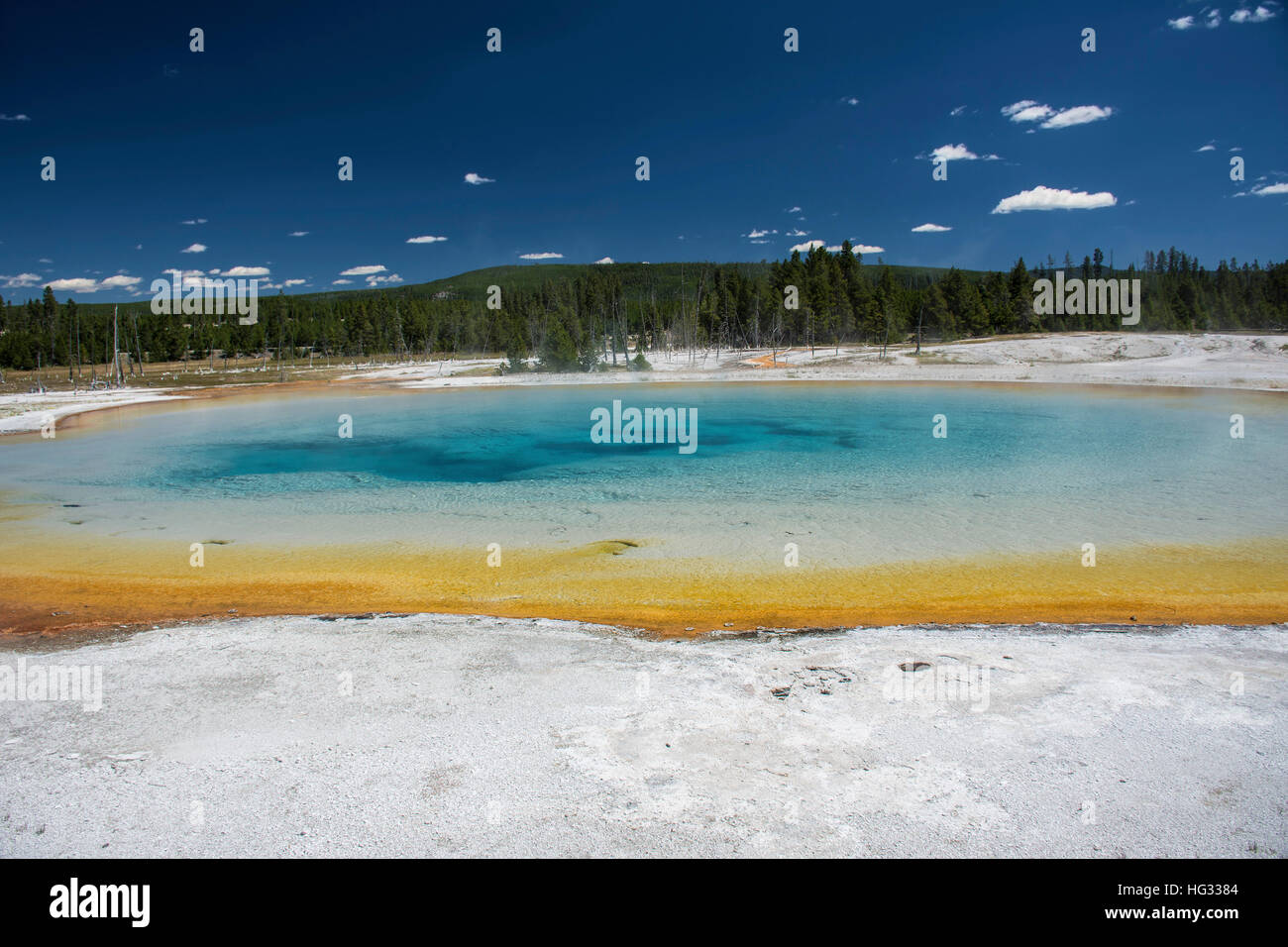 Black sand basin in yellowstone hi-res stock photography and images - Alamy