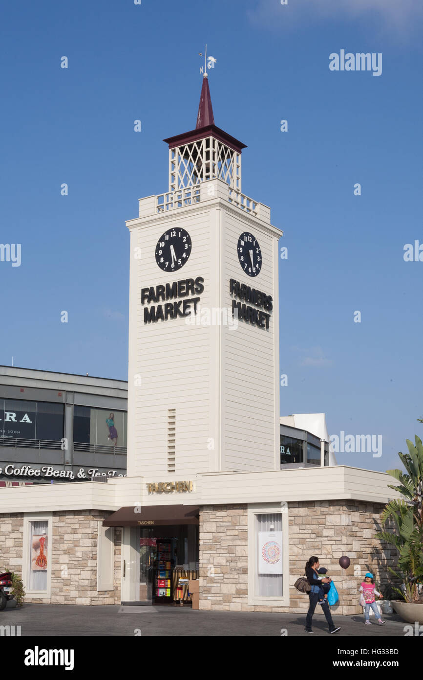 Farmers market los angeles clock hi-res stock photography and images ...