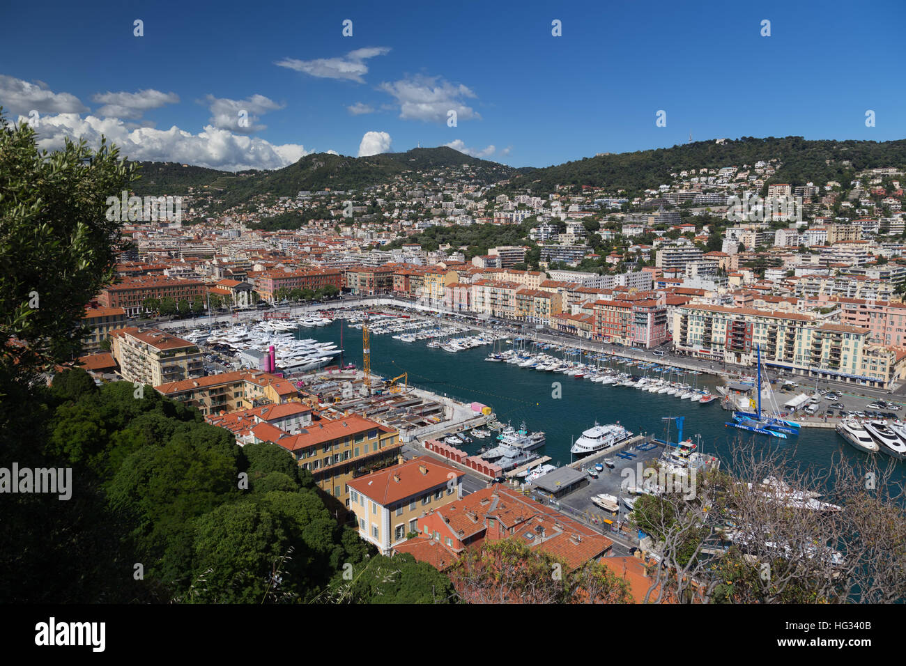 Nice harbor France riviera Stock Photo - Alamy